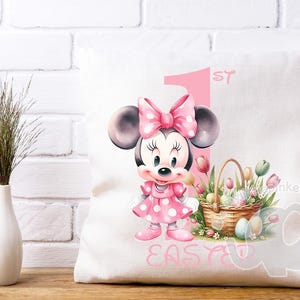 Minnie Mouse My First Easter PNG, 1st Easter Baby PNG, 1st Easter Baby ...