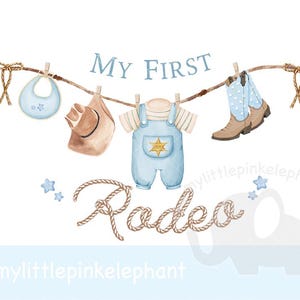 My First Rodeo PNG , Baby Rodeo, Baby Boy Blue Cowboy Boots & Hat, PNG ...