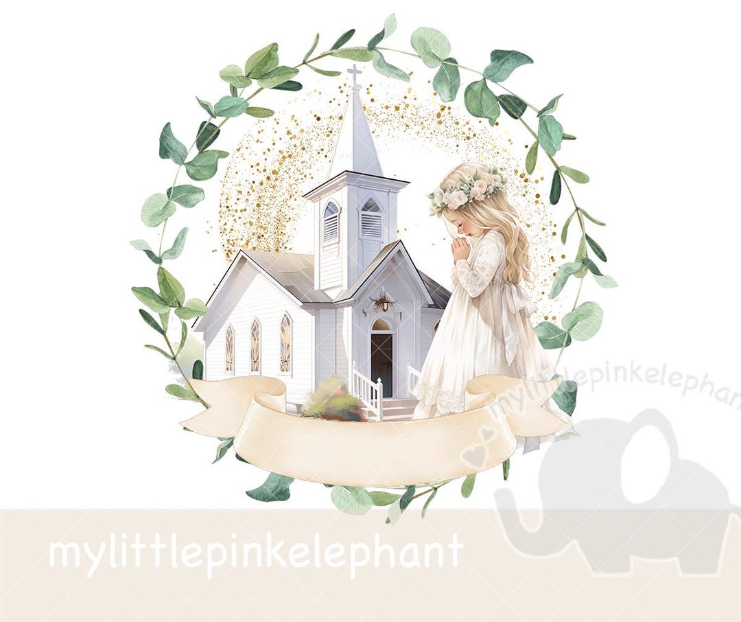 My First Holy Communion PNG, Praying Girl First Communion Clipart, Holy ...