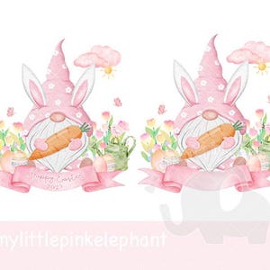 Easter Bunny Garden Gnome PNG, Bunny Gnome, Easter Sublimation Design ...