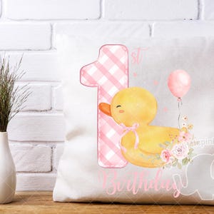 One Duck PNG, Duck 1st Birthday Sublimation Design, Rubber Ducky ...