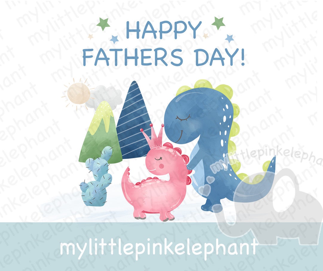 Happy Fathers Day PNG, Daddy Day , Dinosaur Daddy, UV, DTF, Daddys ...