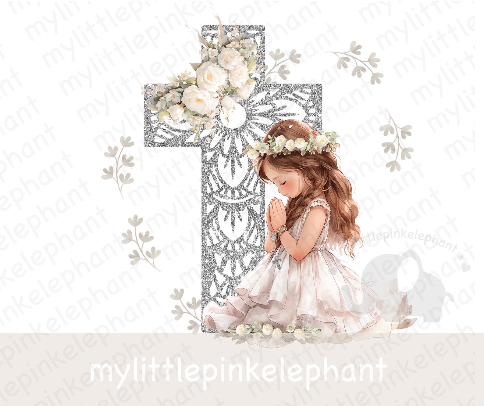 Girls Communion PNG, Sublimation Design , Communion Digital Download ...