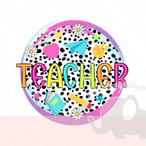 Teacher Dalmatian Png, Dalmatian Dots Png, Back to School Png, Teacher ...