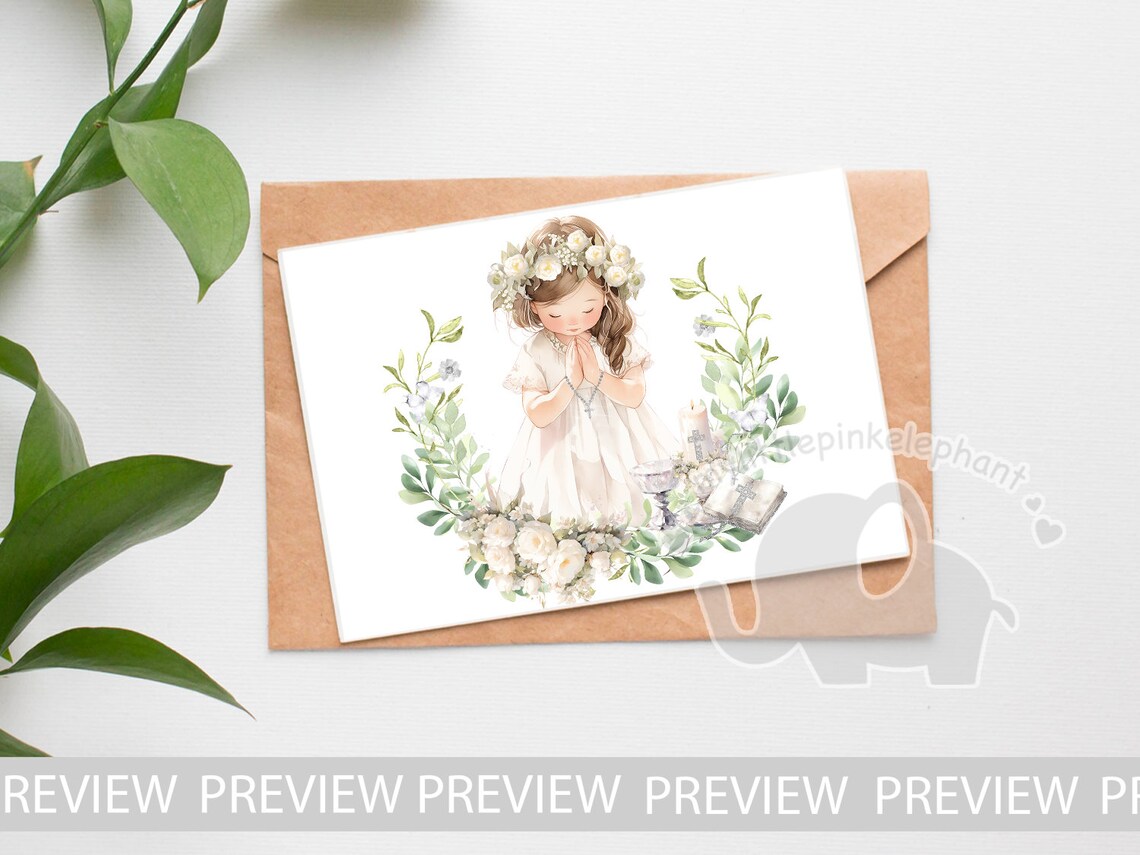 First Holy Communion Cross Chalice PNG, Girl 1st Communion Sublimation ...