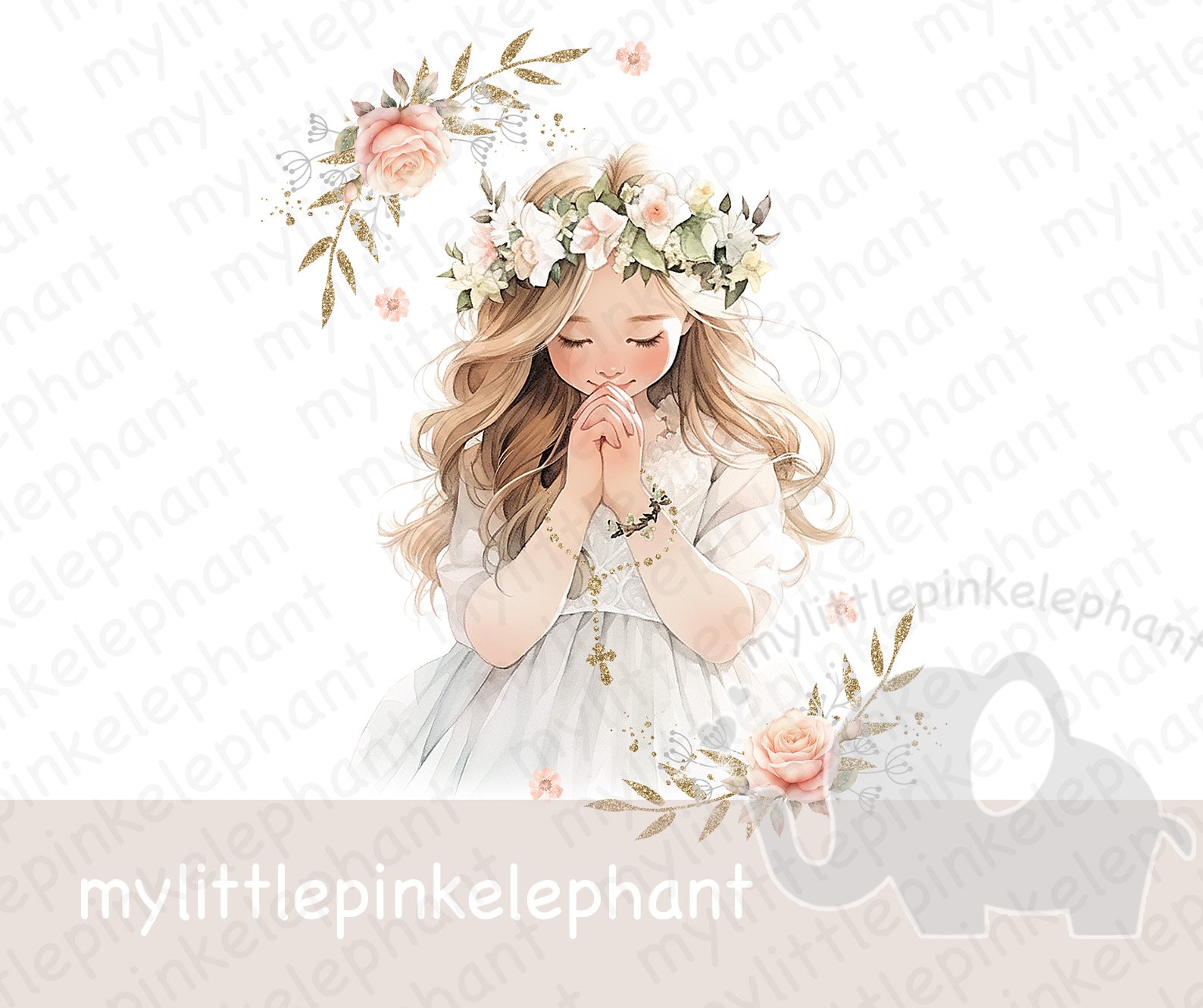 Girls Communion PNG, Sublimation Design , Communion Digital Download ...
