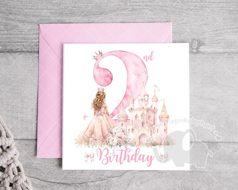 Princess 2nd Birthday PNG, Happy Birthday Sublimation Design, 2nd ...
