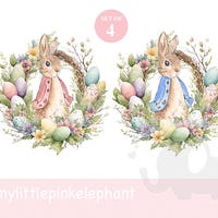 Floral Easter Egg Clipart, Watercolor Easter Egg Clipart, Gold Easter ...