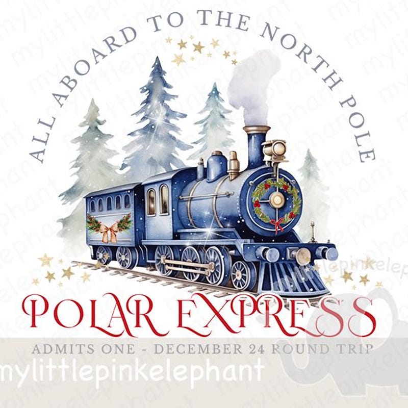 Polar Express Clipart - Etsy