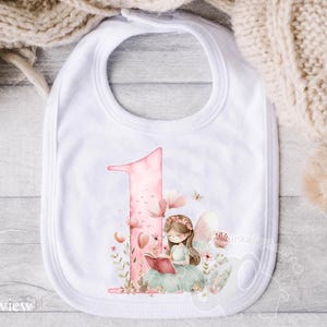 Watercolor Pink Fairy Toadstool Numbers 1-6 Bundle PNG, One Fairies ...