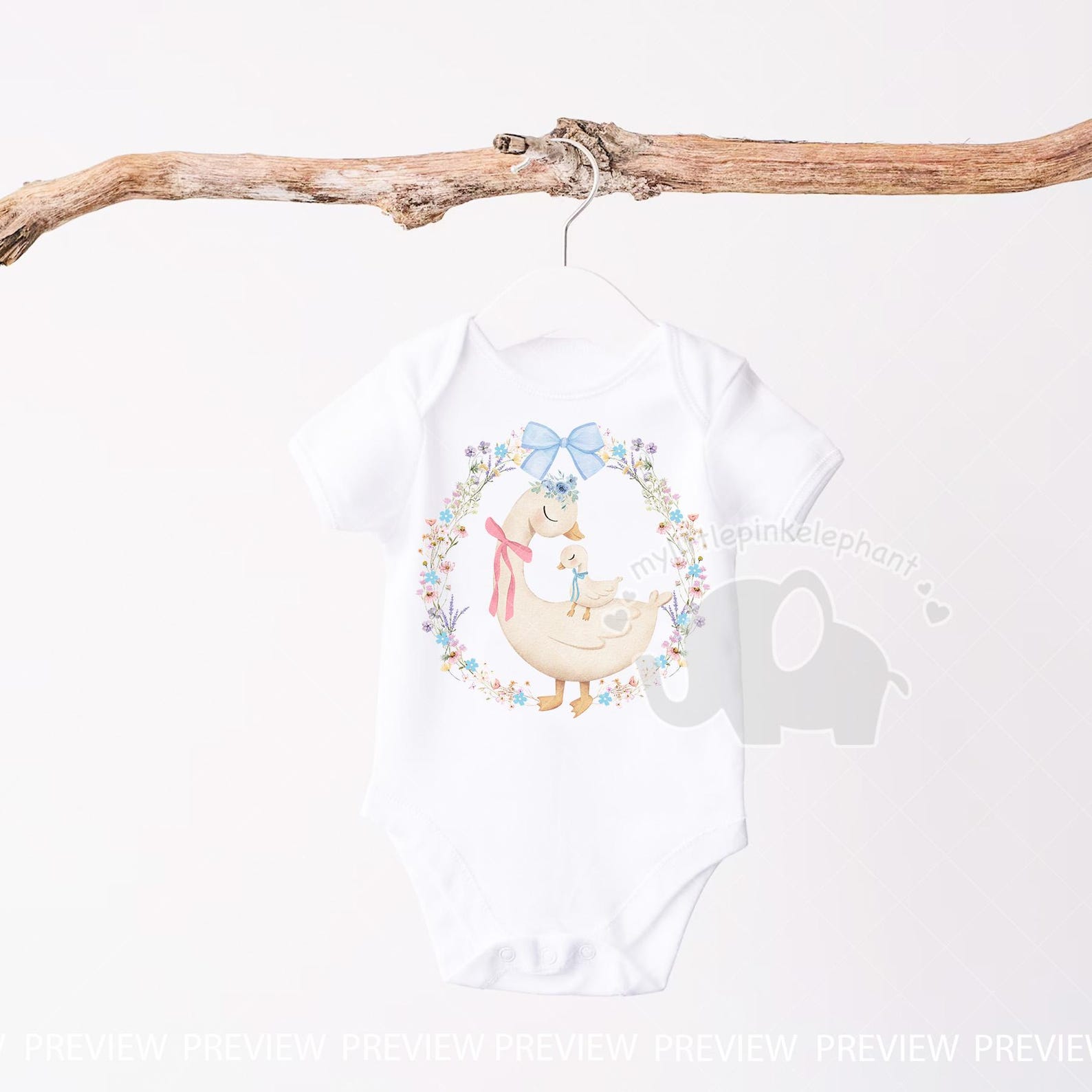 Silly Goose Mamma Our First Mother's Day Mummy & Baby Goose Pink ...