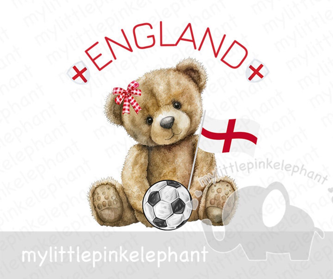 England Football Girl Teddy Bear PNG, England Flag, Football T-shirt ...