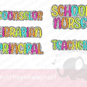 Teacher Dalmatian Bundle Png, Dalmatian Dots Png, Princial, Counselor ...