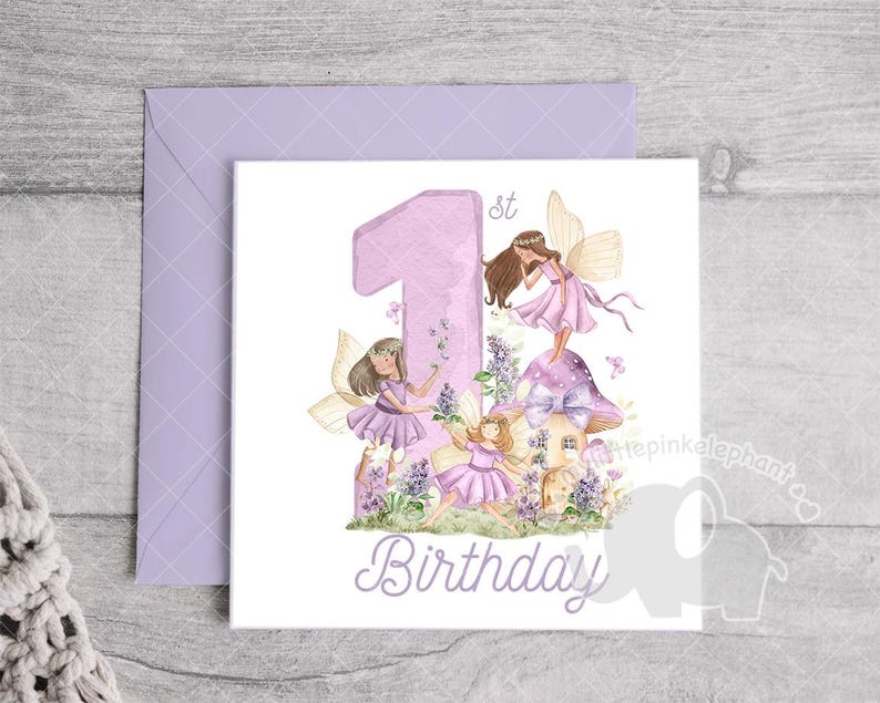 Watercolor Purple Fairy Toadstool Number 1 PNG, One Fairies Sublimation ...