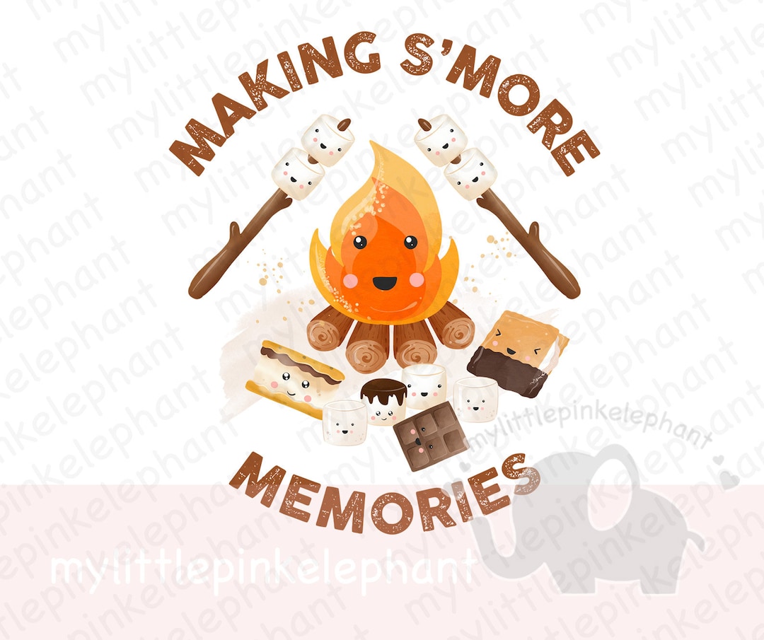 Making S'more Memories PNG, Smores Clipart, Summer, Instant Download ...