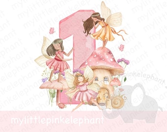 Watercolor Pink Butterfly Number 1 PNG, One Butterfly Sublimation ...