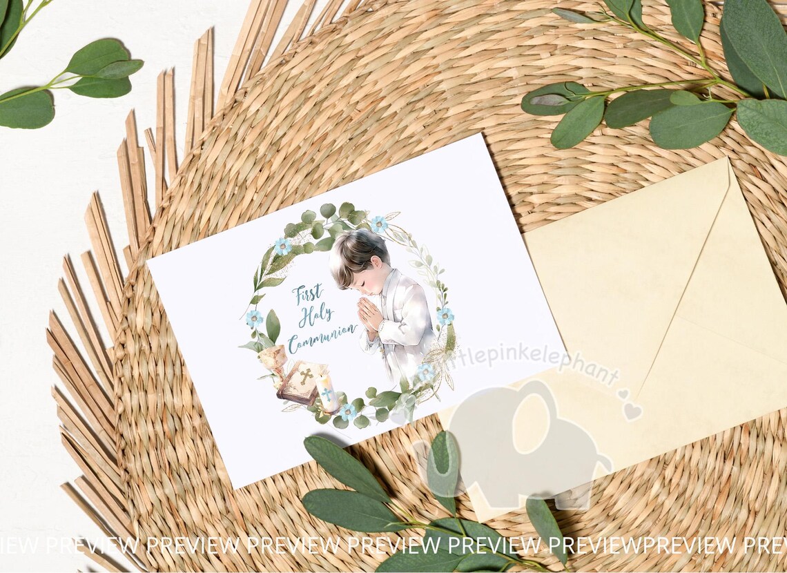 First Holy Communion Cross Chalice PNG, Boy 1st Communion Sublimation ...