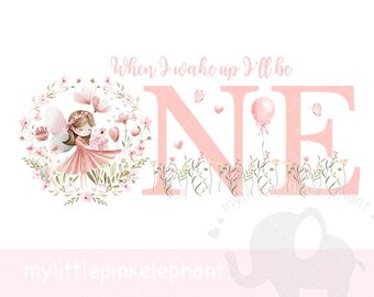 Pink Fairy Garden Number 1 PNG, Fairies Sublimation Design, Fairy ...