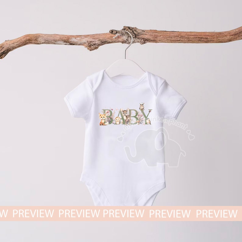 Baby Woodland Animals PNG, Forest Animals Sublimation Design, Woodland ...