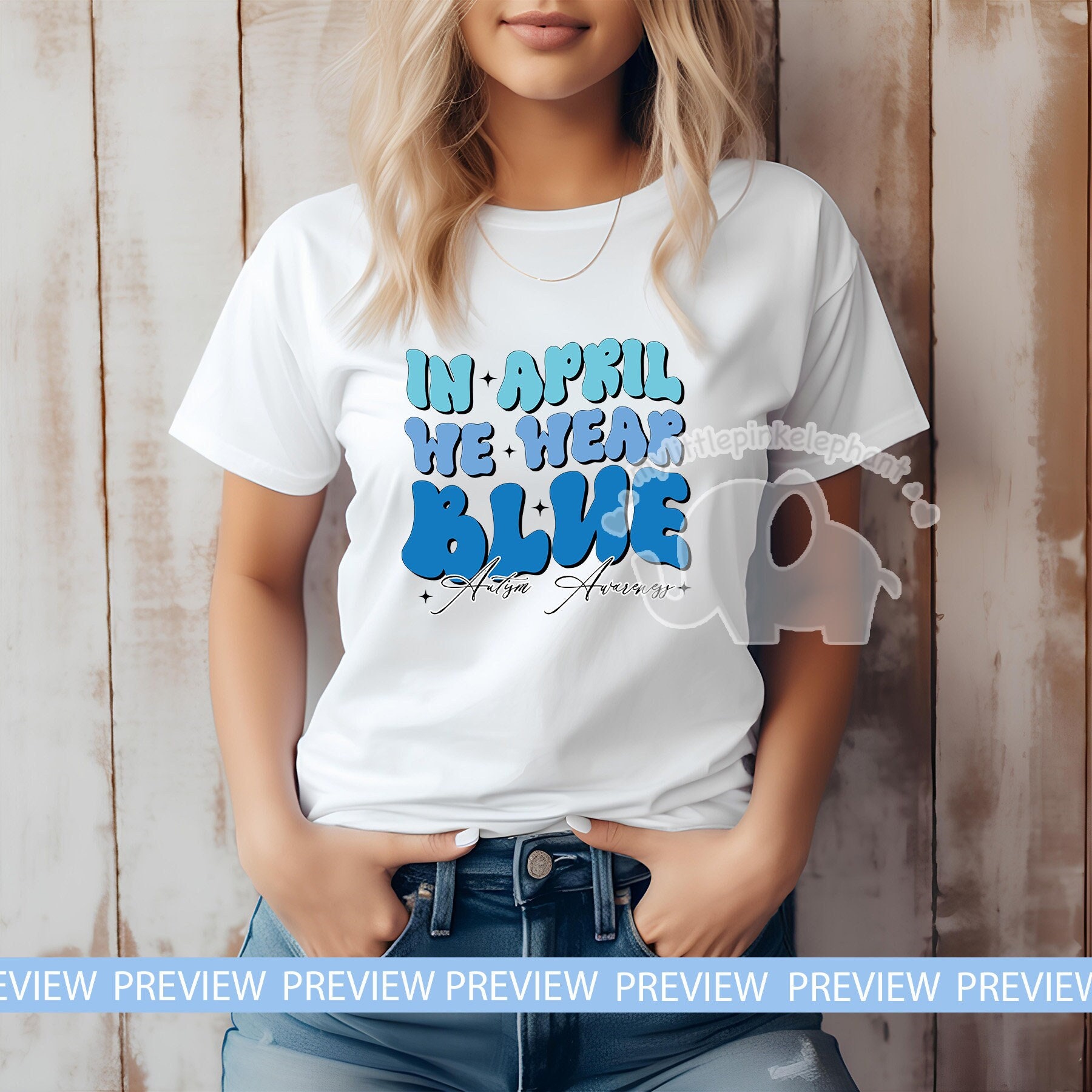 In April We Wear Blue Svg, Autism Svg, Autism Awareness Svg, Autism ...