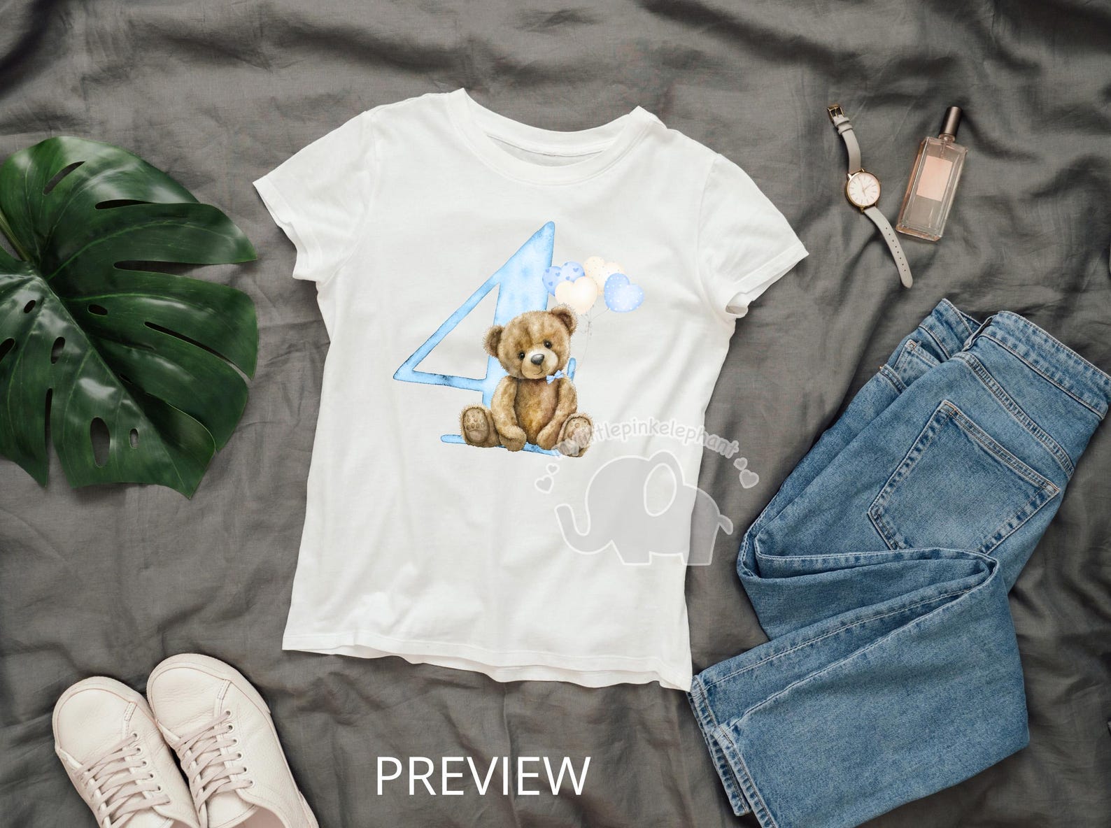 Teddy Bear Number Clipart Png, Blue Full Set, Birthday, Sublimation PNG ...