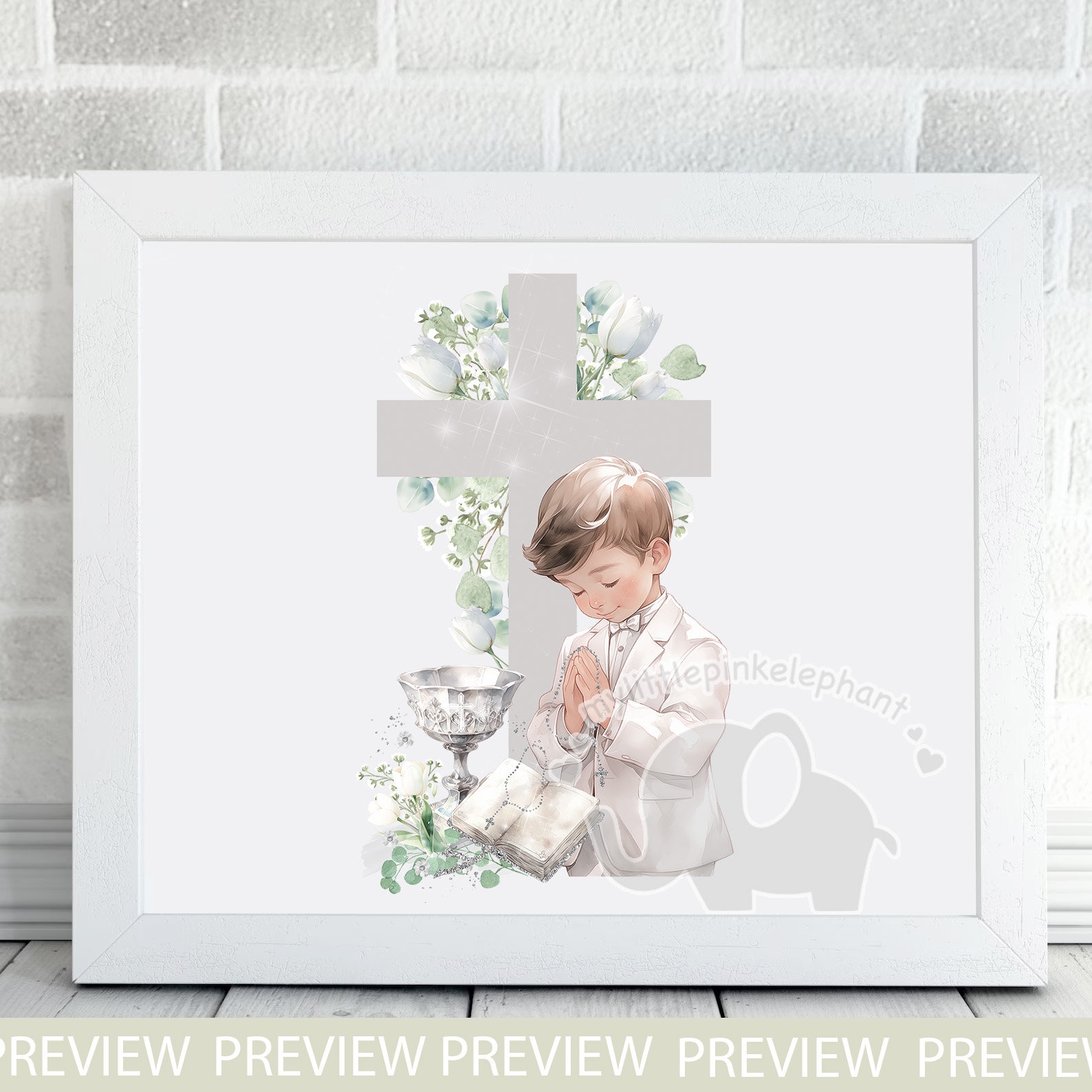 First Holy Communion Cross Chalice PNG, Boy 1st Communion Sublimation ...