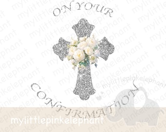 On Your Confirmation Wreath PNG, Church Confirmation Sublimation Design, Eucalyptus Floral ...