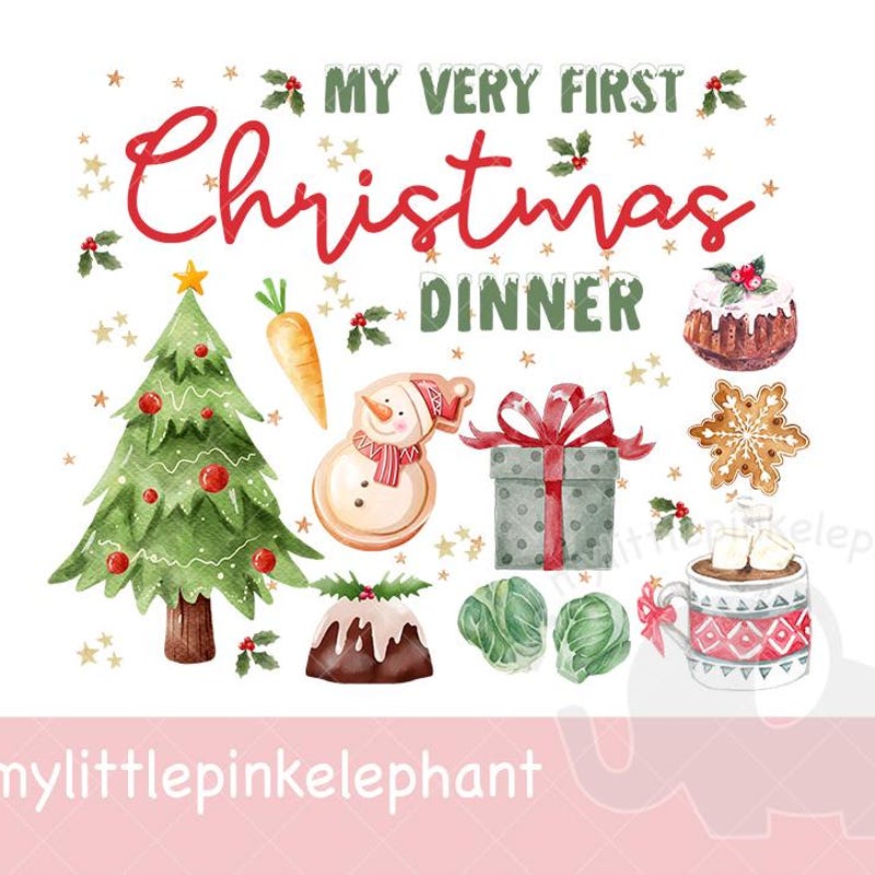 Bib 1st Christmas Dinner - Etsy