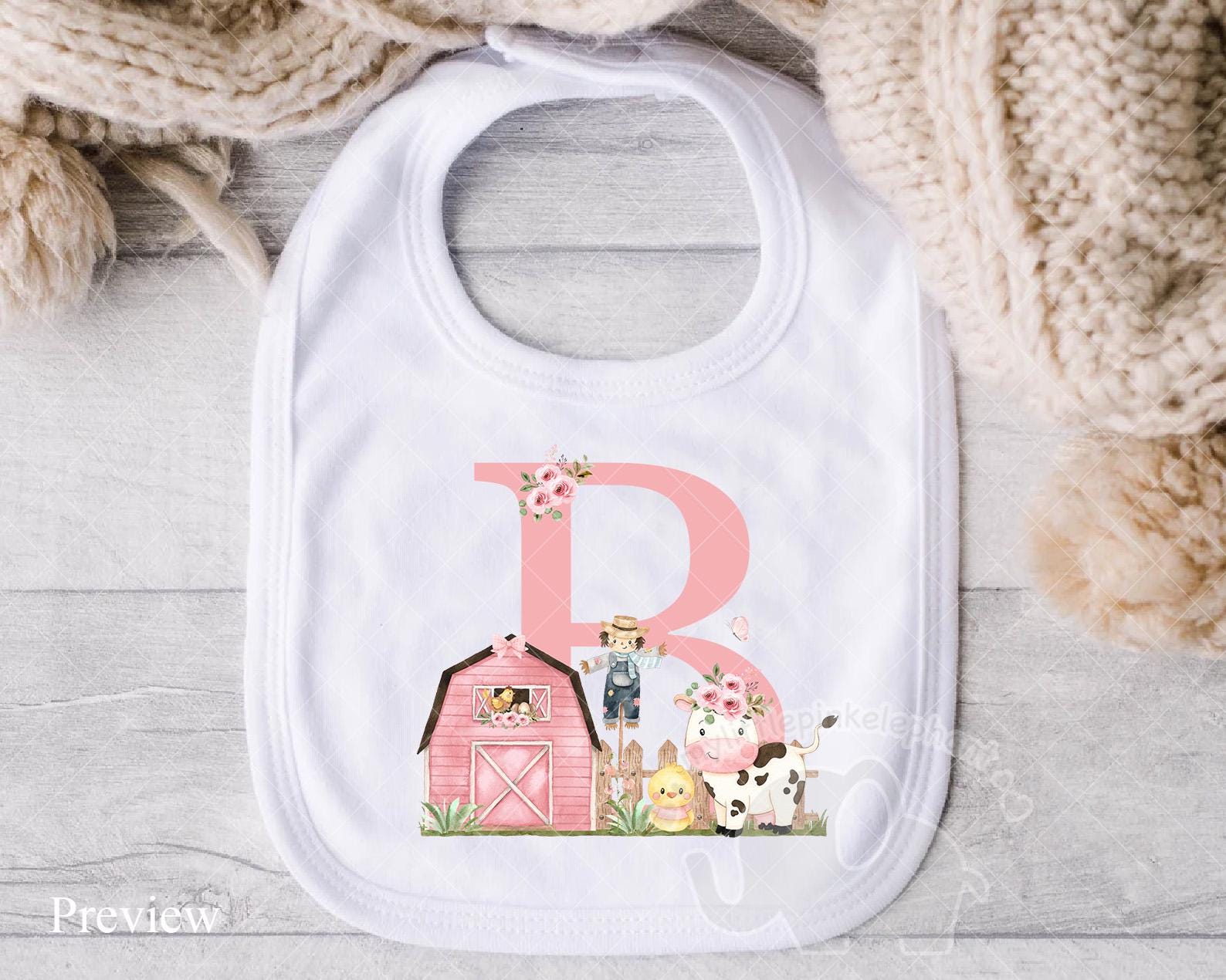 Pink Farm Bundle Ages 1-9 A-Z, Girl Farm PNG, Set Digital Images ...