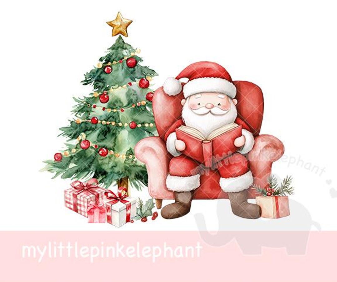 Santa Bakery Christmas PNG, Christmas Clip Art, Santa Sack Design ...