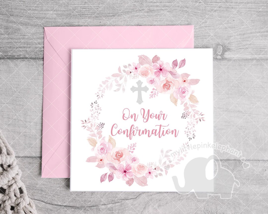 On Your Confirmation Wreath PNG, Church Confirmation Sublimation Design, Eucalyptus Floral ...