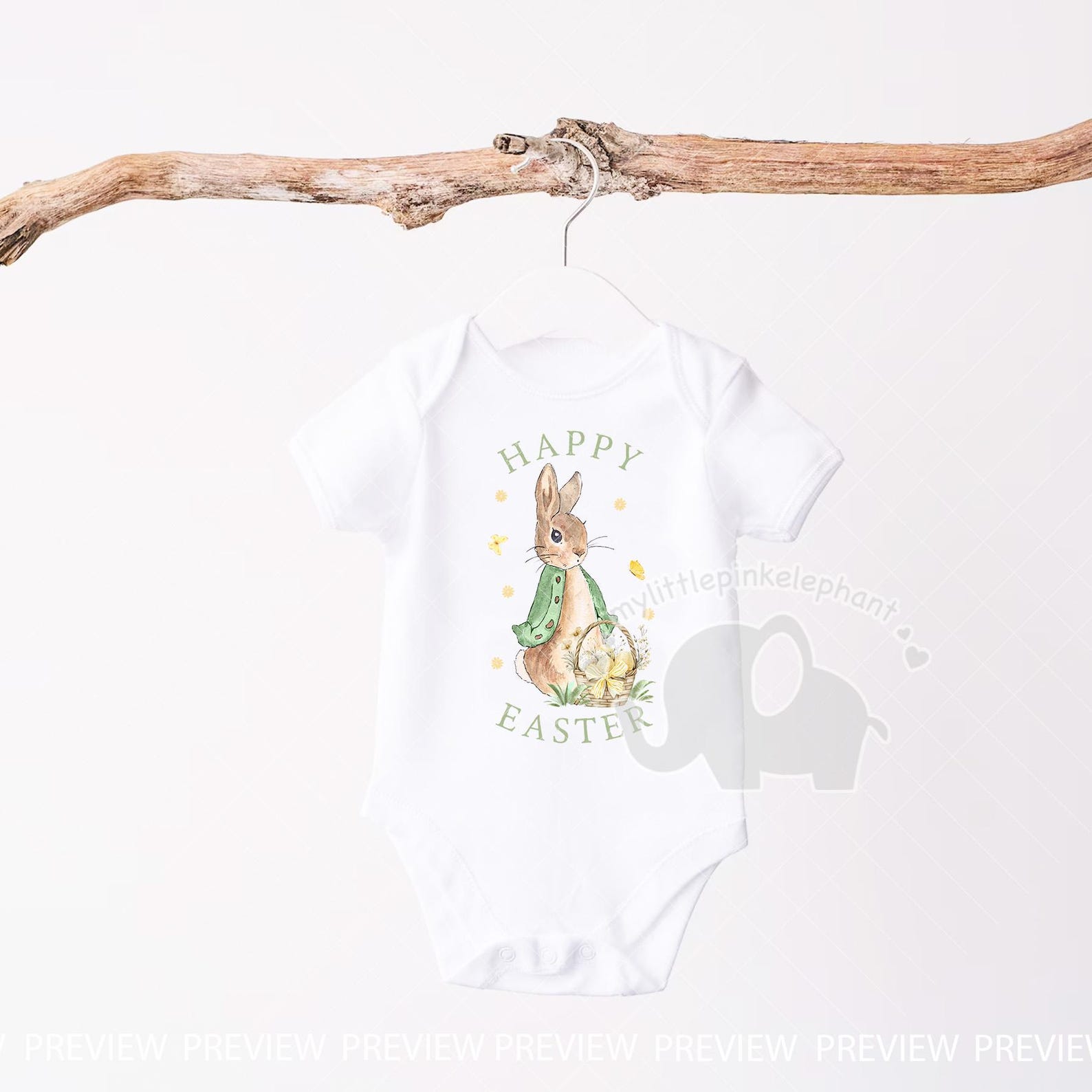 Set of 3 Peter Rabbit Happy Easter Bunny Designs, Blue & Pink Bunny ...