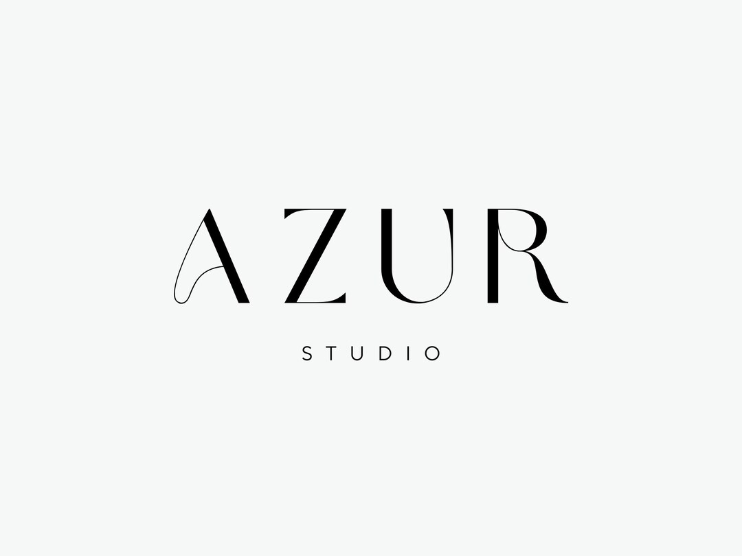 Minimalist Text Logo Design: Custom Shop Logo (canva Template) - Etsy