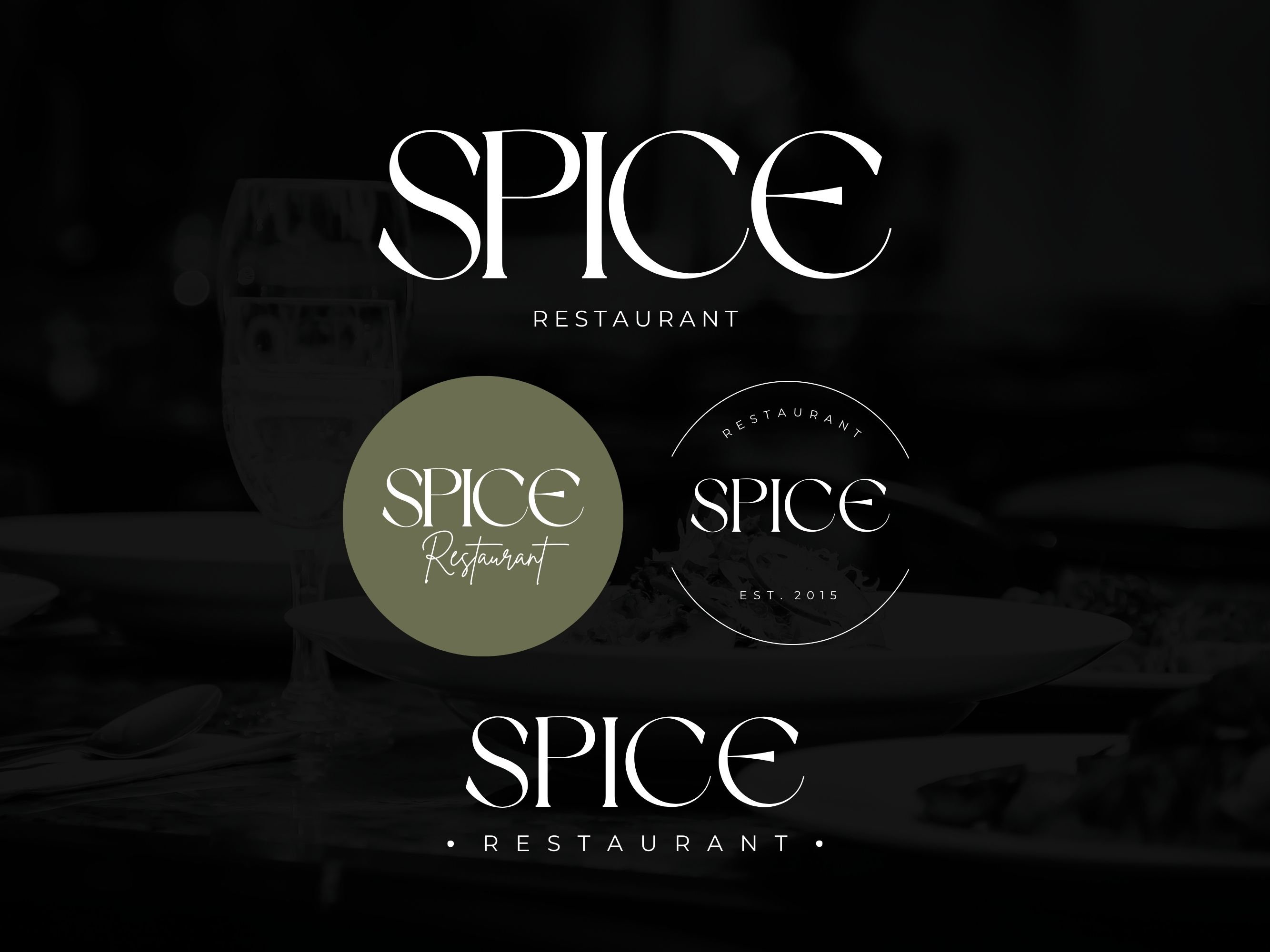 Editable Restaurant Logo Design: DIY Canva Template (instant Access) - Etsy