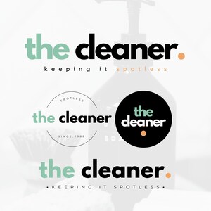 Cleaning Logo, Cleaning Business Logo, Cleaner Logo, Cleaning Company ...