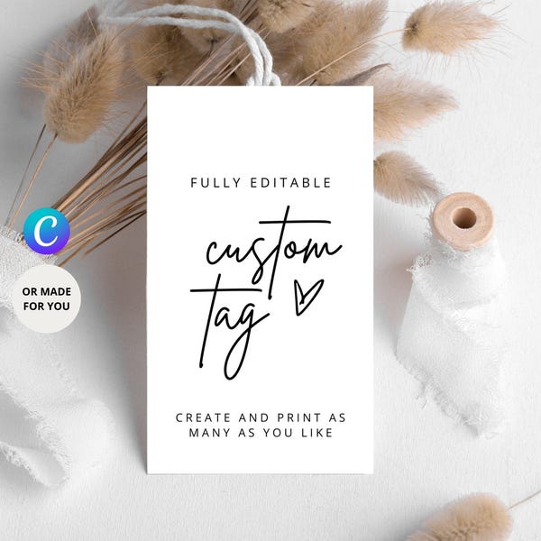 Editable Tags - Etsy