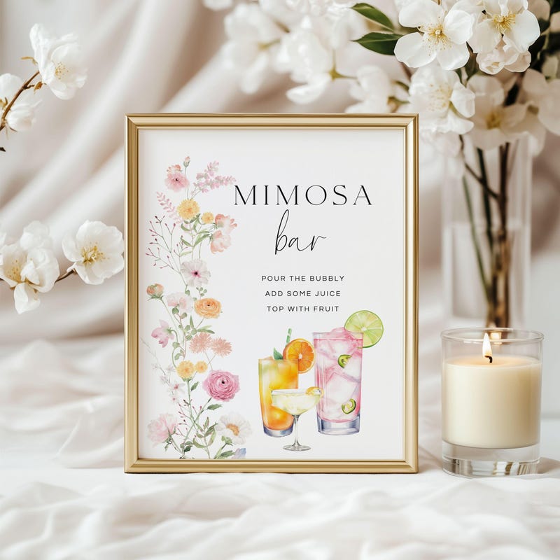 Mimosa Bar Sign - Etsy