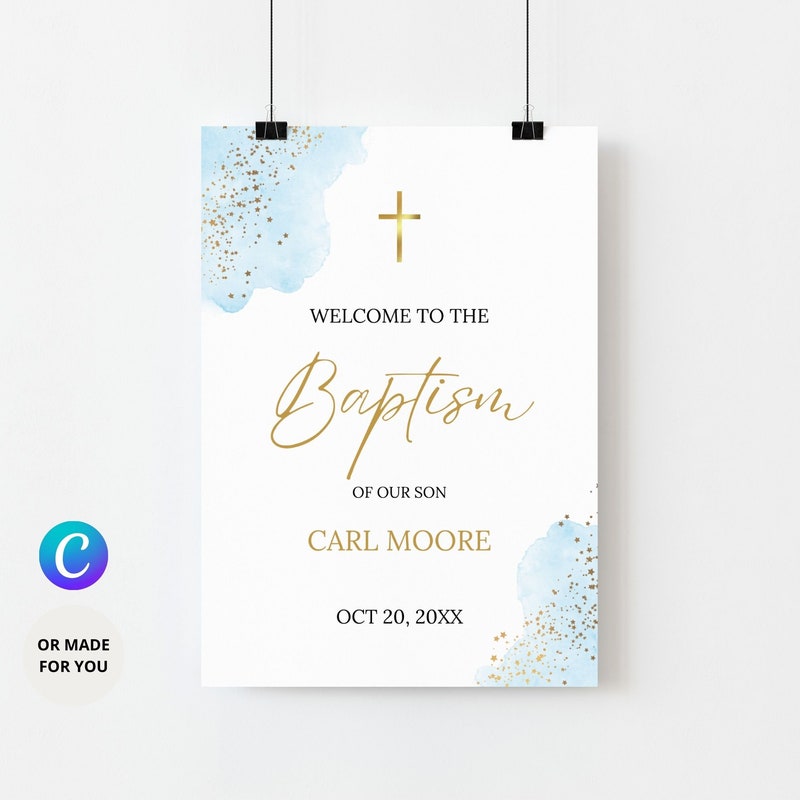 Baptism Sign - Etsy