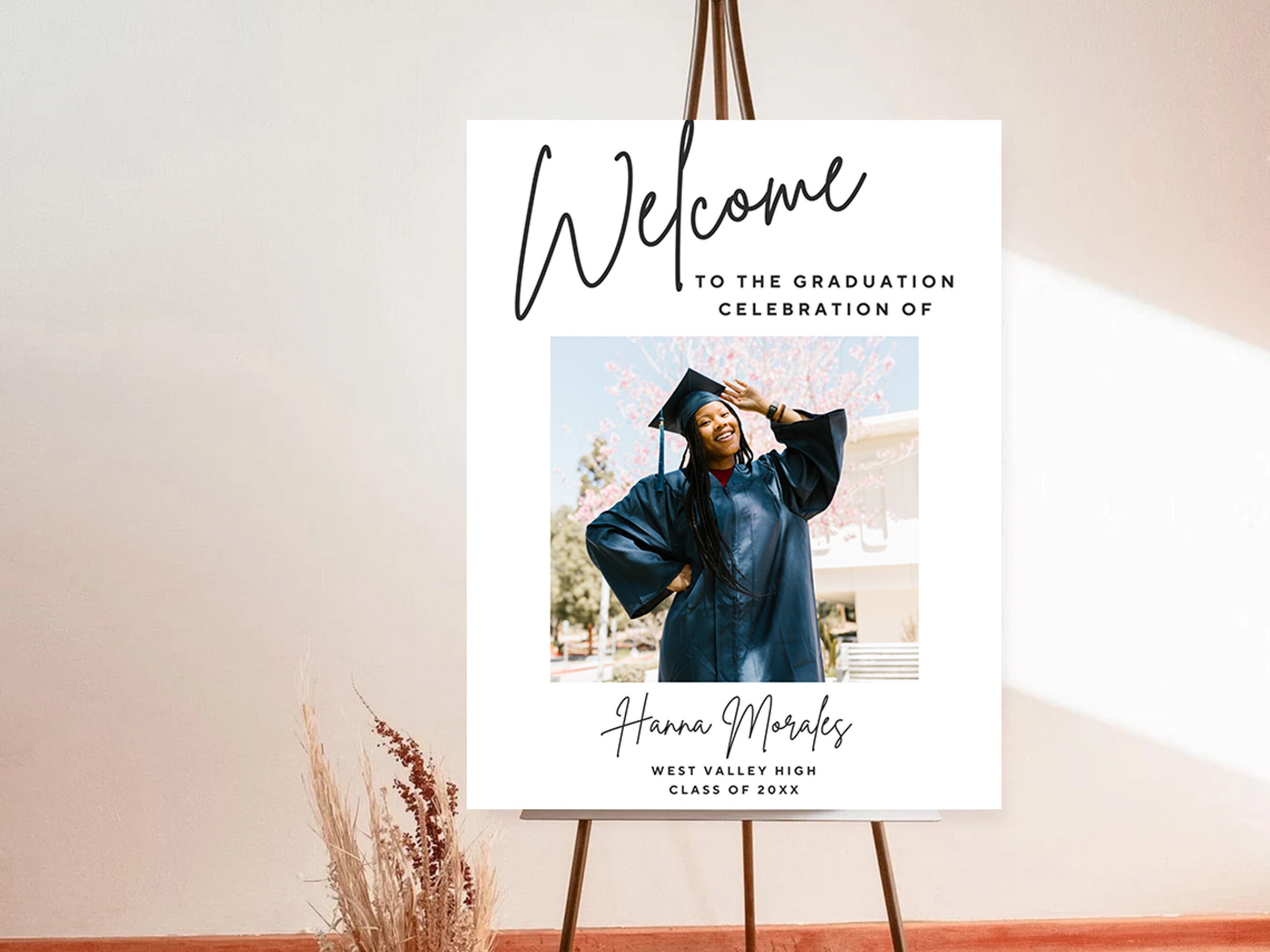 Graduation Welcome Sign, Graduation Poster Download, Graduate ...