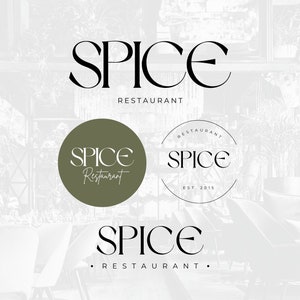 Editable Restaurant Logo Design: DIY Canva Template (instant Access) - Etsy