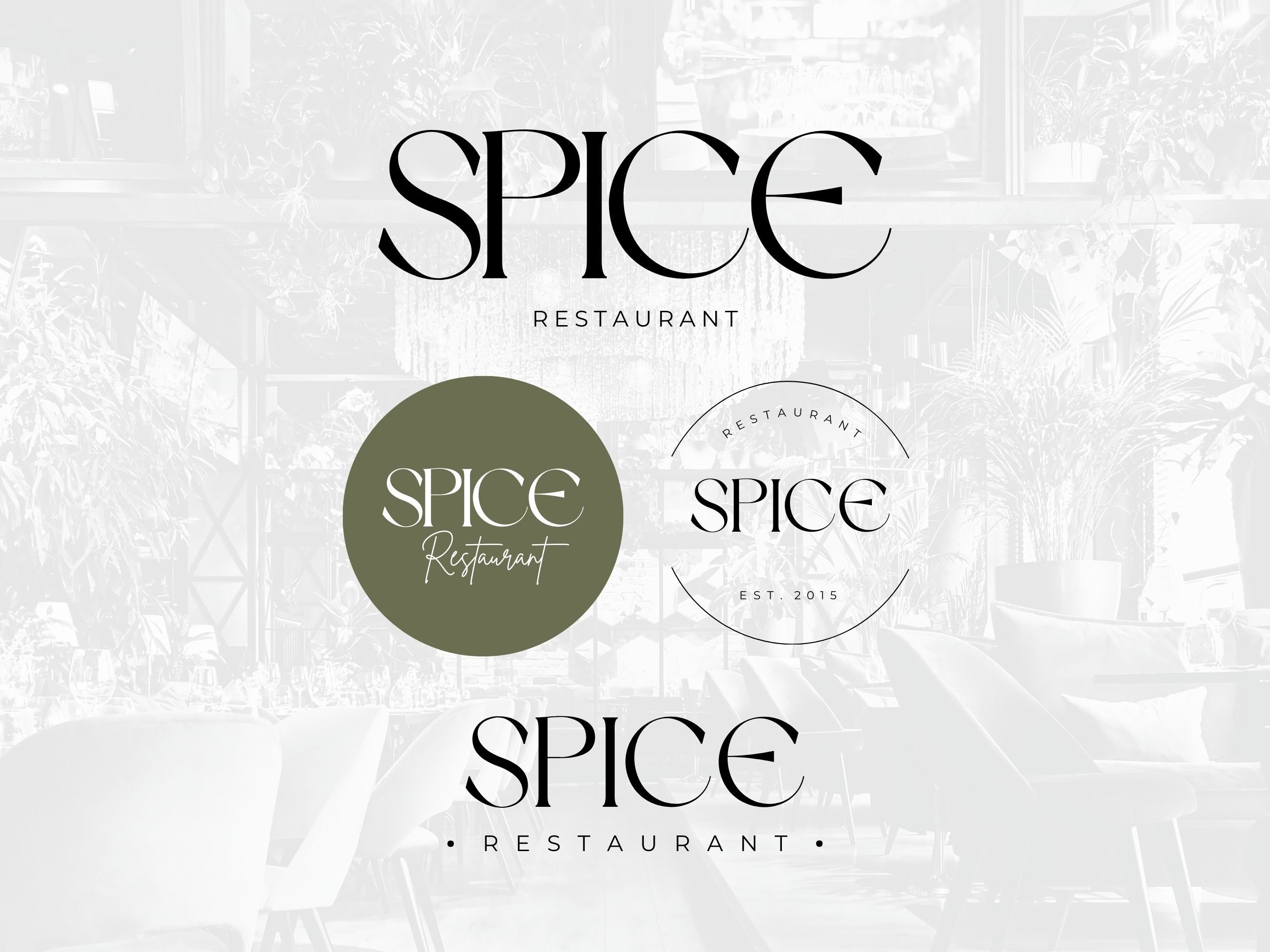 Editable Restaurant Logo Design: DIY Canva Template (instant Access) - Etsy