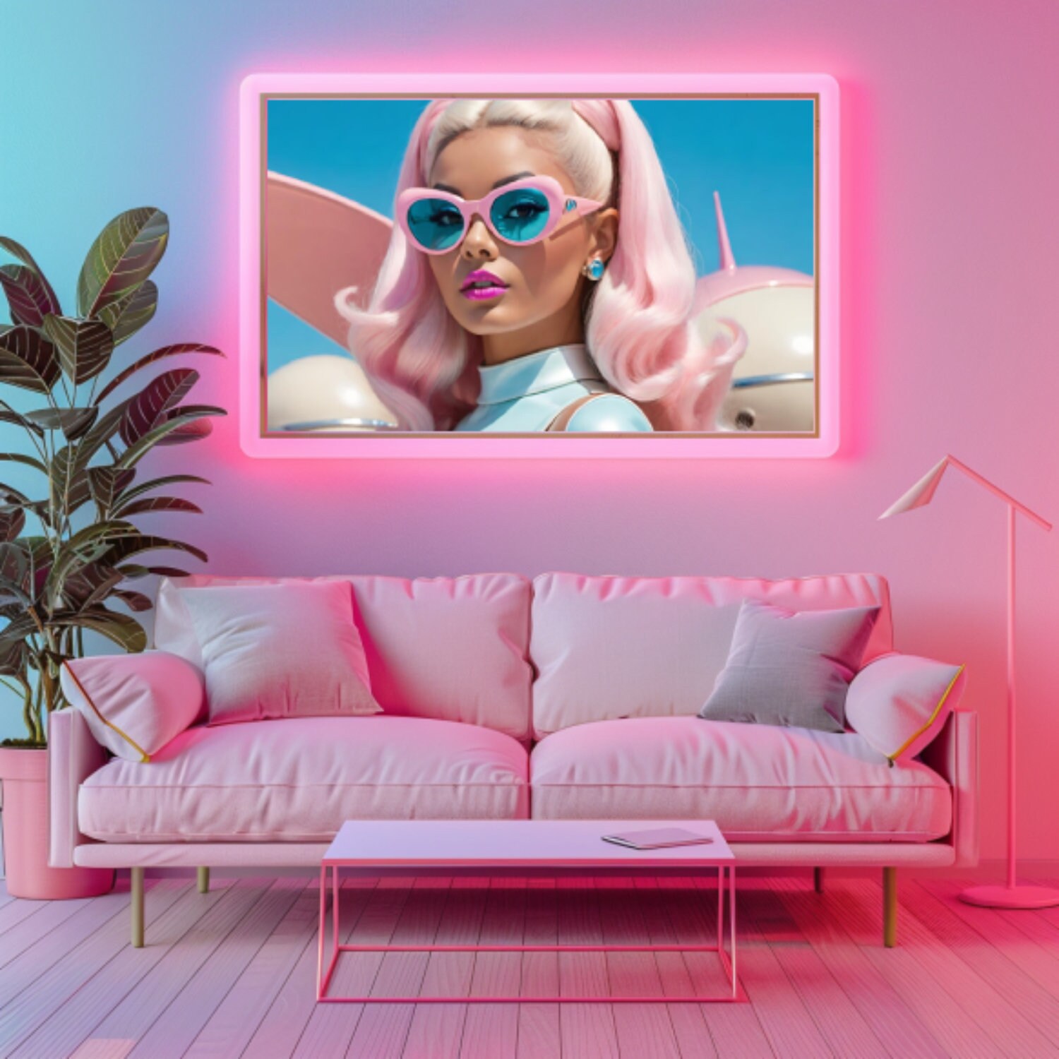 Barbiecore Printable Artwork Collection Instant Download horizontal 4:3 ...