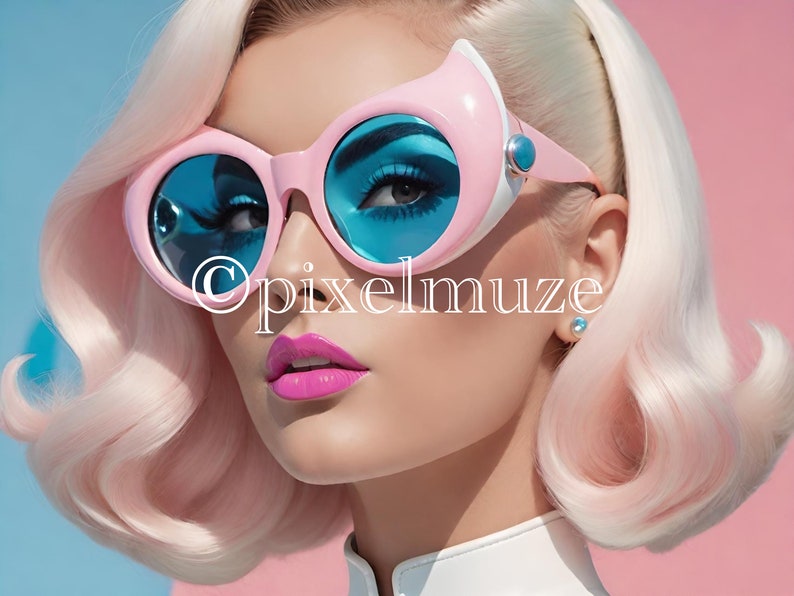 Barbie Aesthetic Pink Fantasy Retro Artwork - Instant Download ...