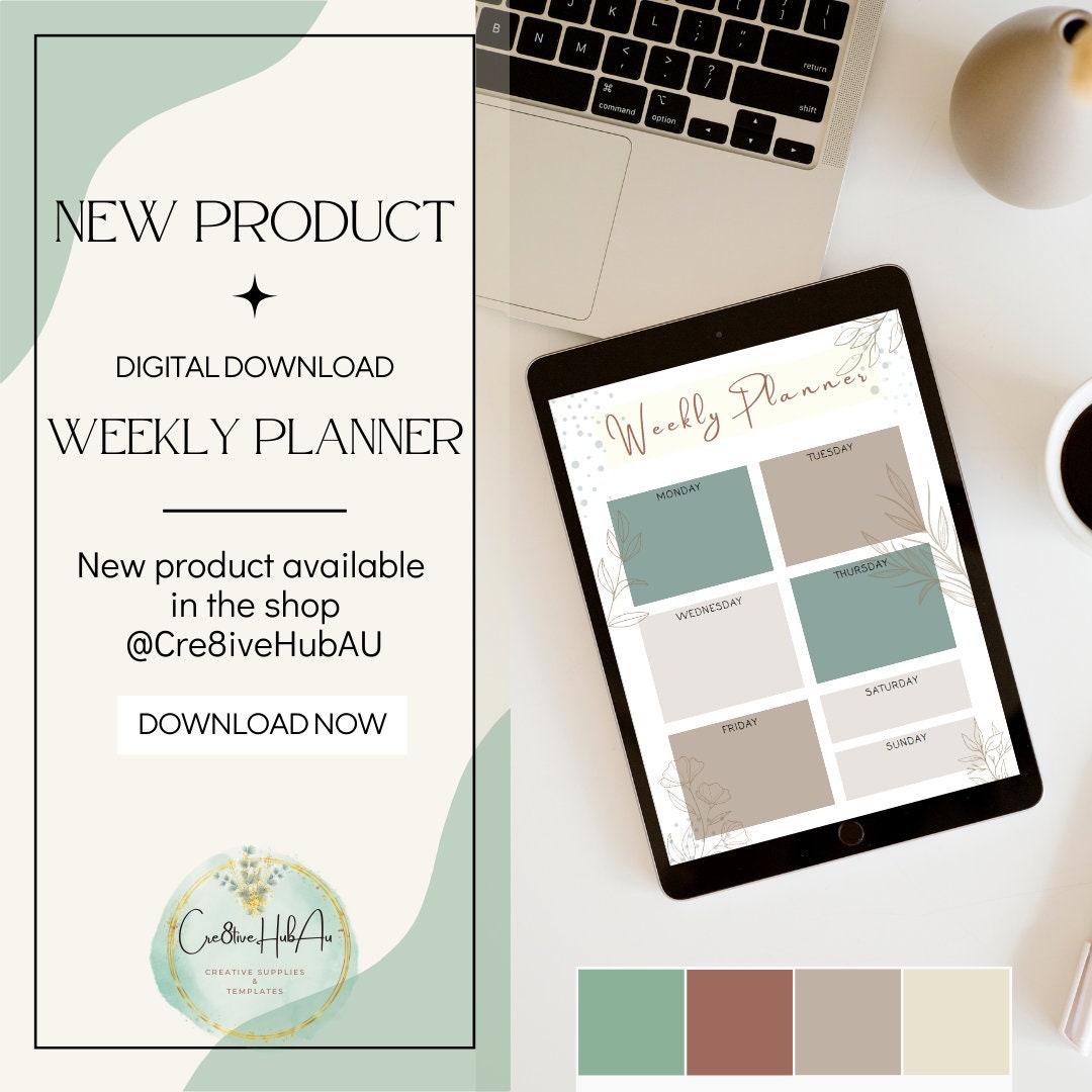 Remarkable 2 Template Weekly Planner Printable Week at a Glance Weekly ...