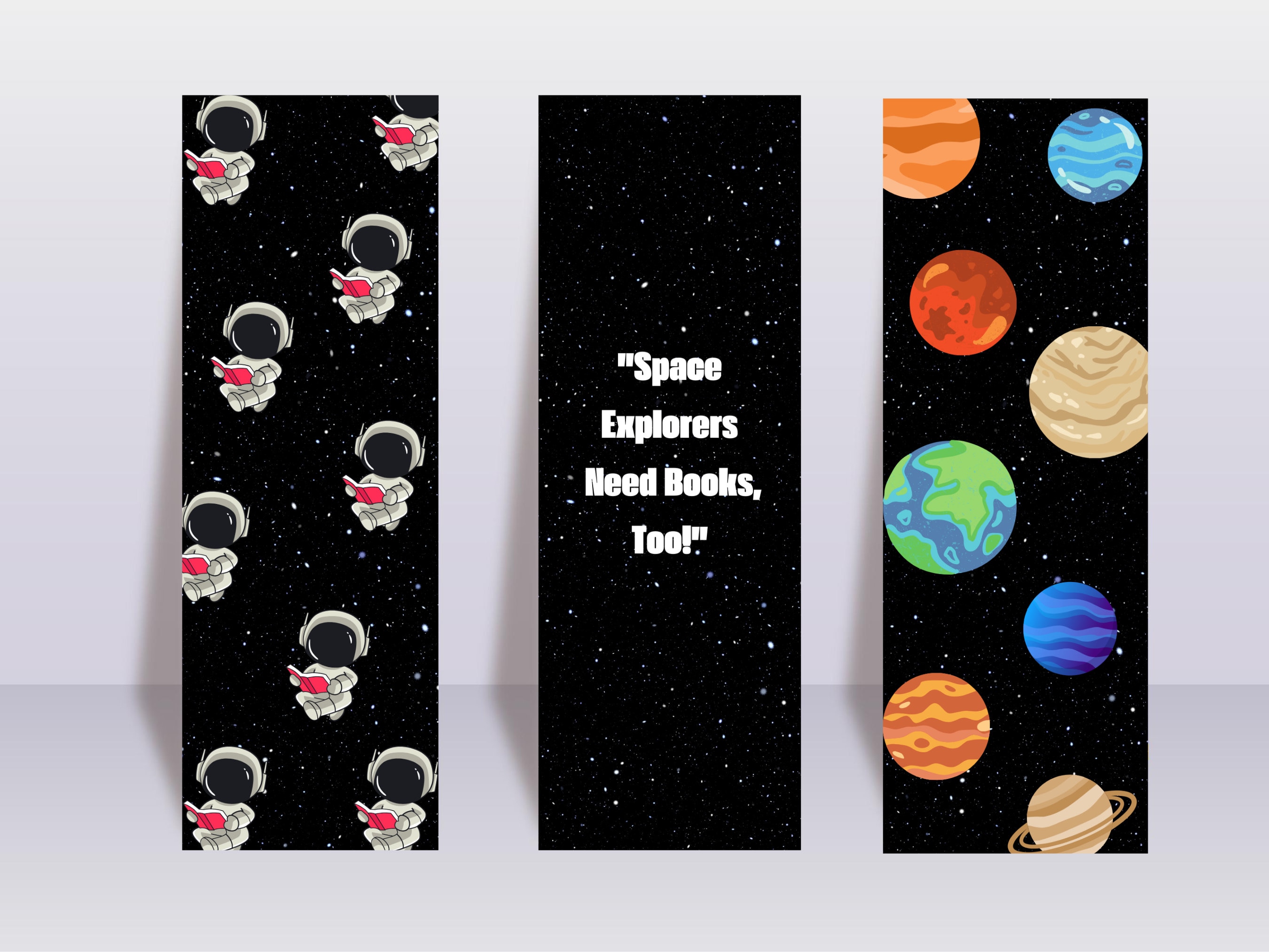 Printable Bookmarks for Kids, Space Bookmarks, Editable Bookmarks ...
