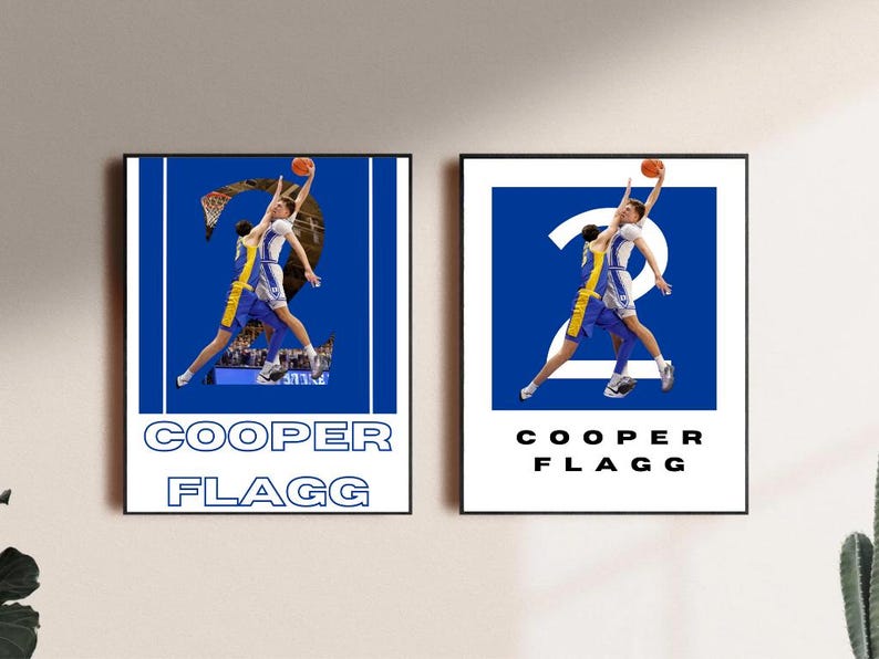 Cooper Flagg Wall Poster Duke Double Bundle - Etsy