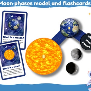 Moon Phases Chart and Model | Moon Phases | Space | Homeschooling ...