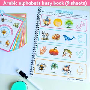 Arabic Alphabets in Quran | 28 Flashcards and Busy Book | Islamic ...