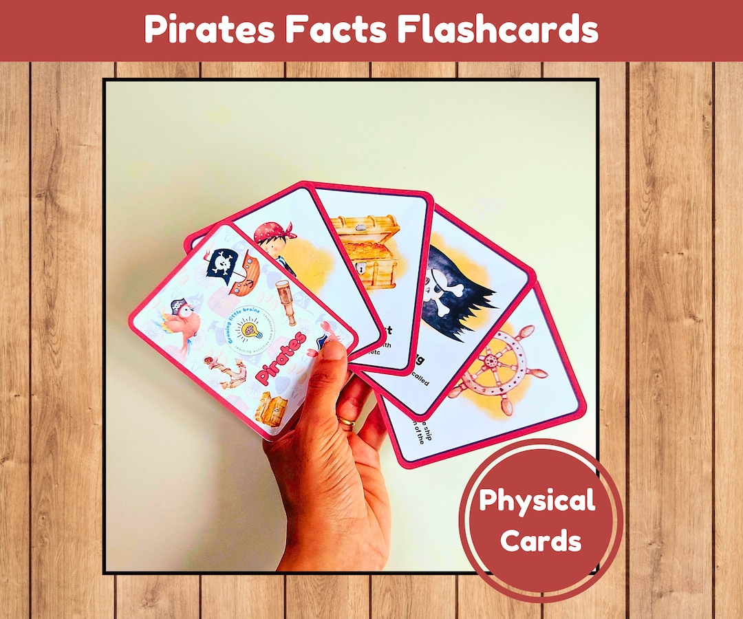 Pirates Facts Flashcards | Choose Between 10 Cards or 19 Cards Set ...