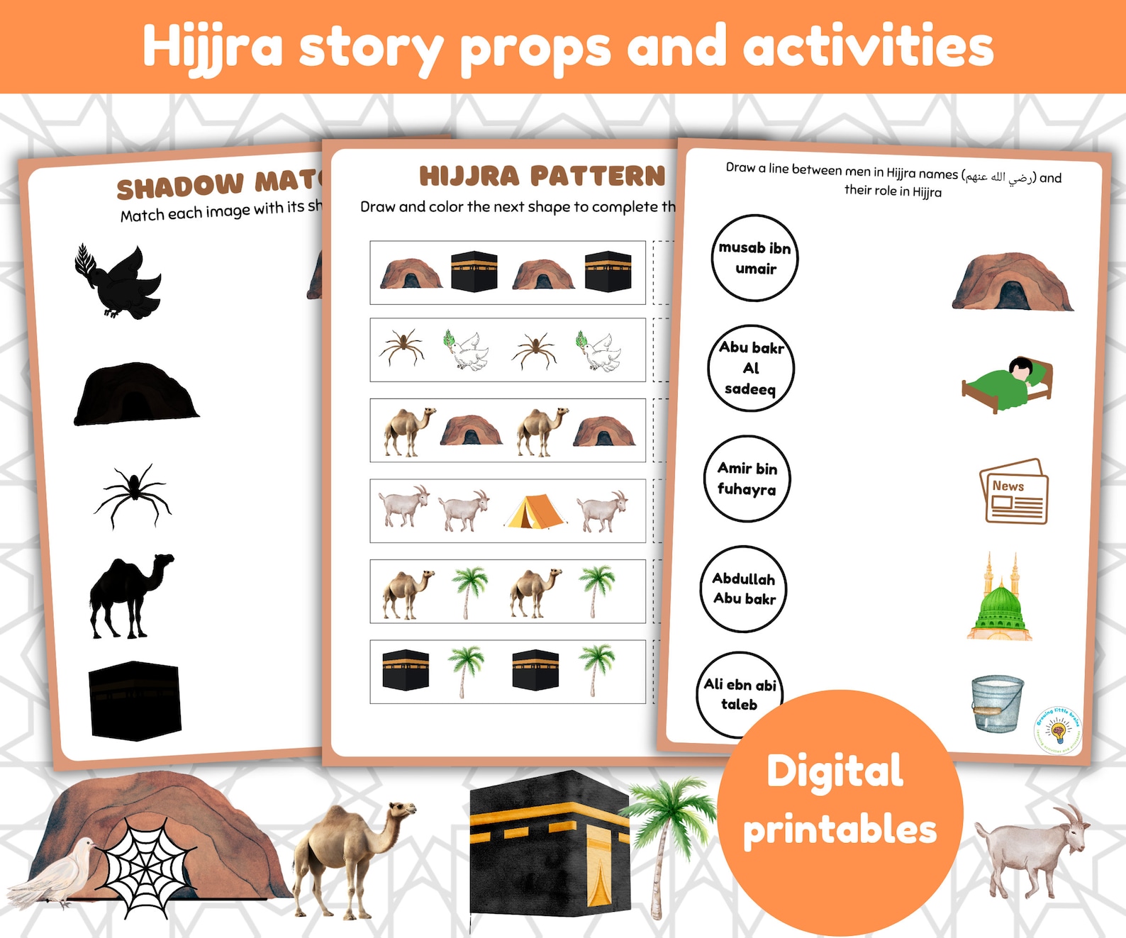 Hijrah Story Props and Activities | Hijjrah | Prophet Muhammed ...